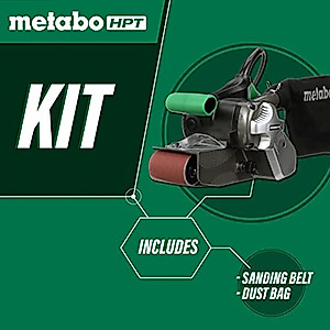 Metabo HPT Belt Sander | 3 x 21 Inch | For Woodworking | Variable Speed | 9.0 Amp Motor | Soft Grip | 5-Year Warranty | SB8V2
