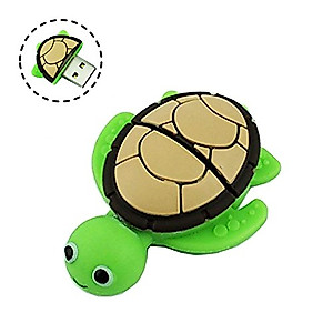 Novelty Tortoise Shape Design 32GB USB 2.0 Flash Drive Cute Memory Stick Sea Turtle Thumb Drive Data Storage Pendrive Cartoon Jump Drive Gift (tortoise-32GB)