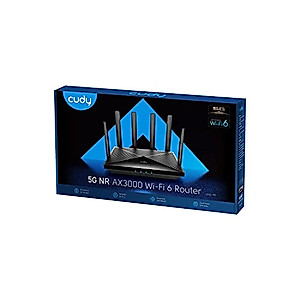 Cudy New 5G NR SA NSA AX3000 WiFi 6 CPE Router, AX3000 Dual SIM 5G Cellular Router, Qualcomm IPQ5018, SDX62, 4 x 4 MIMO, Detachable Antennas, Band Lock, VPN, Zerotier, Cloudflare, P5