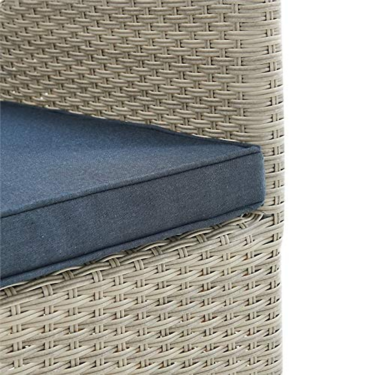 Haven All-Weather Wicker Outdoor Recliners with Ottomans and Cushions, Set of Two