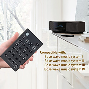 CHUNGHOP Remote Control with Cover Replacement for Bose Music System I II III IV, Compatible with Bose Sound Touch Music Radio System (Remote+Red Cover)