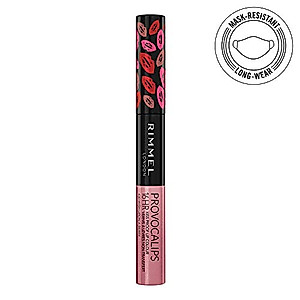 Rimmel London Provocalips 16hr Kiss-Proof Lip Color - Two-Step Liquid Lipstick to Lock in Color and Shine - 430 Wish Upon A Berry, .14 fl.oz.