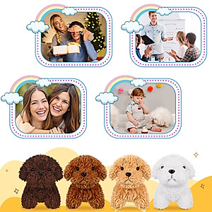 HyDren 30 Pcs Puppy Dogs Stuffed Animals Bulk Mini Dog Plush Soft Puppy Fluffy Stuffed Animal Dog for Kids Baby Girls Boys Birthday Gifts(Multicolor)