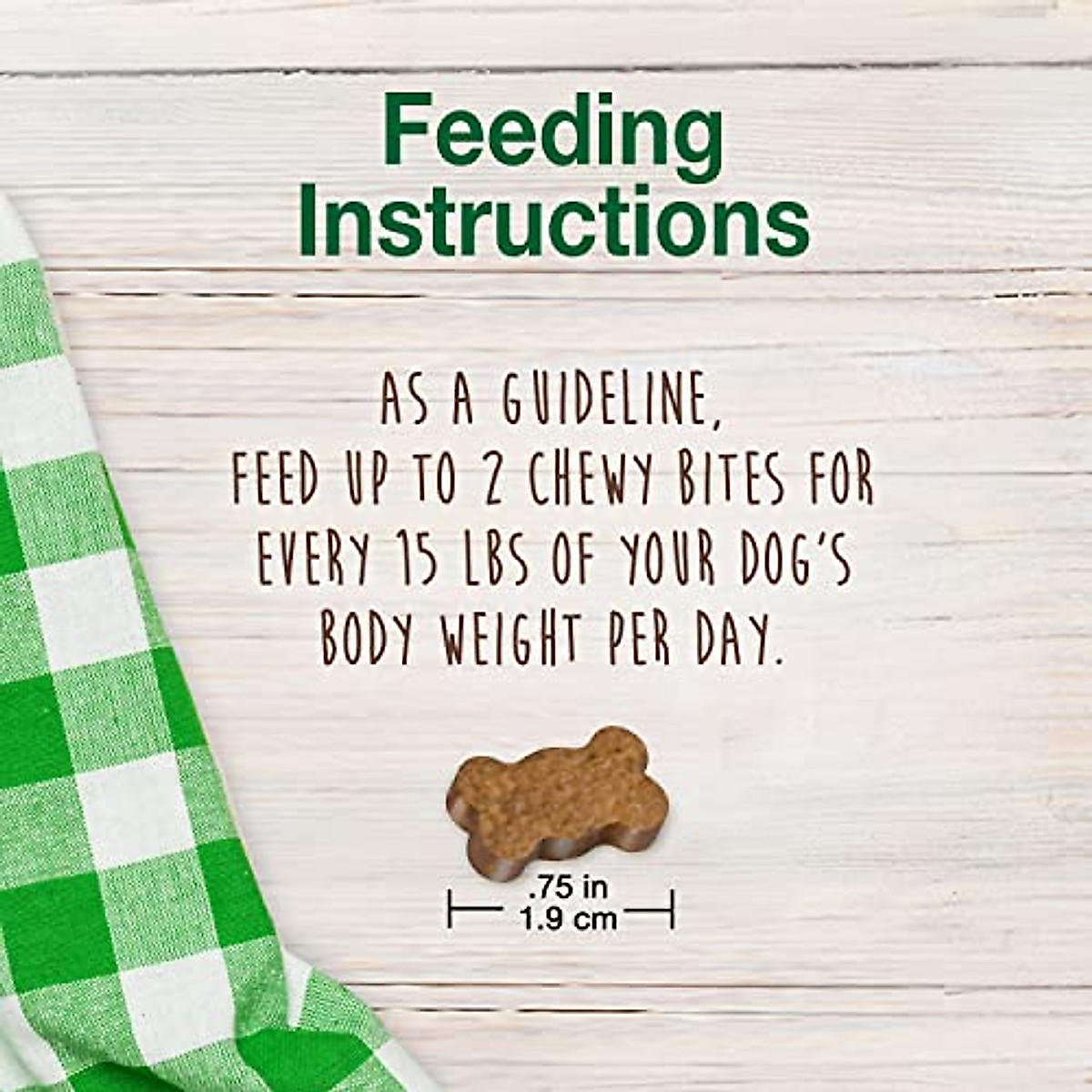 Nylabone Healthy Edibles Chewy Bites Dog Training Treats Peanut Butter 6 oz.