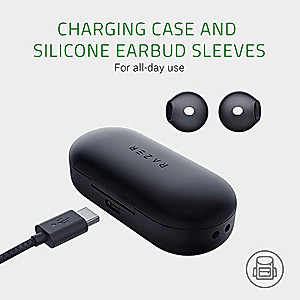 Razer Hammerhead True Wireless Bluetooth Earbuds Classic Black (Renewed)