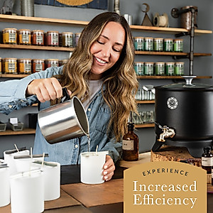 Craft & Venture Wax Melter for Candle Making - Candle Wax Melting Pot Holds 7qts (14lbs) of Wax – Soap Melter for soap Making Supplies - Easy Pour Candle Maker for Candle Making Supplies