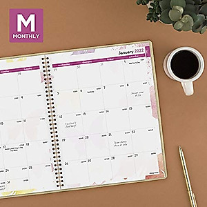 2022 Weekly & Monthly Planner by AT-A-GLANCE, 8-1/2" x 11", Large, Recycled, Watercolors (791-905G)