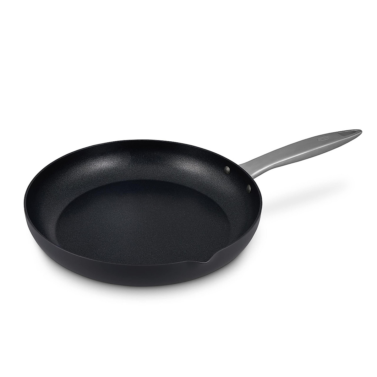 Zyliss Ultimate Pro Nonstick Frying Pan - Hard Anodized Frying Pan with Pour Spout - Non-Stick Stainless Steel Pan - Scratch-Resistant and Dishwasher-Safe Cookware - 11 inches