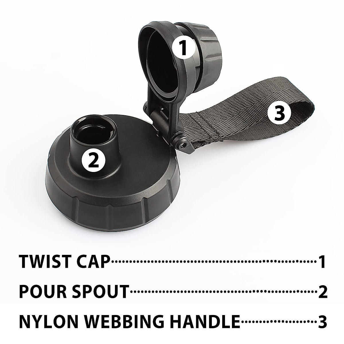 WishDirect Wide Mouth Lid for Hydro Flask, Simple Modern, Takeya, Iron Flask, BUZIO Wide Mouth Water Bottles - 2 Pack