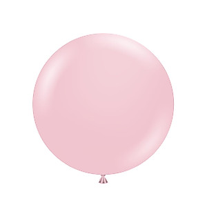 Tuf Tex TUF-TEX | 50 Balloons Romey Pearl Pink 5 Inch | Ready to Inflate with Air, Helium or Fill with Water | Decorate your Birthday, Graduations, Events or Weddings | Biodegradable Latex