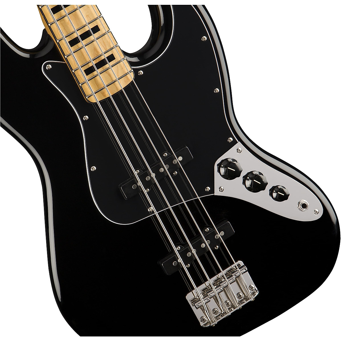 Squier Classic Vibe 70s Jazz Bass, Black, Maple Fingerboard