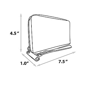 Animaniacs Wallet, Zip Around, Animaniacs Wakko Warner Appetite for Destruction Pose Black, Vegan Leather