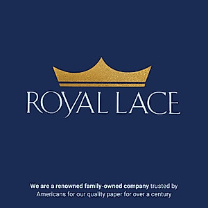 Royal Consumer Medallion Lace Round Paper Doilies, 10-Inch, Pack of 12 (B23005), White