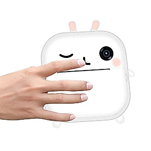 Kids Instant Print Camera - Mini Kids Camera with 2.4in HD Large Screen & Dual Lens,Digital Camera for Kids with Zero Ink Print Paper, Kid Camera Gift for Girls Boys 5-12 Years Old Huugy