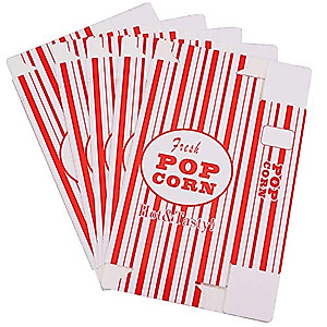 Bekith 100 Pack Paper Popcorn Boxes, Close-Top Popcorn Containers Cups Bucket for Movie Party and Theater Night