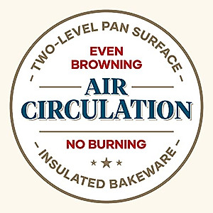 Farberware GoldenBake Bakeware Nonstick Baking Pan/Cake Pan with Lid, Rectangle, Insulated, 9 Inch x 13 Inch - Gray