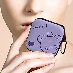 Gxamz Retainer Case Travel Aligner Case Mouth Guard Box with Clip, Organizer Bag, Mirror and Removal Tool Set (Animal)