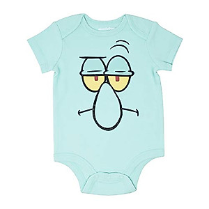Nickelodeon SpongeBob SquarePants Patrick Squidward Baby Boys 3 Pack Bodysuit Spongebob 0-3 Months