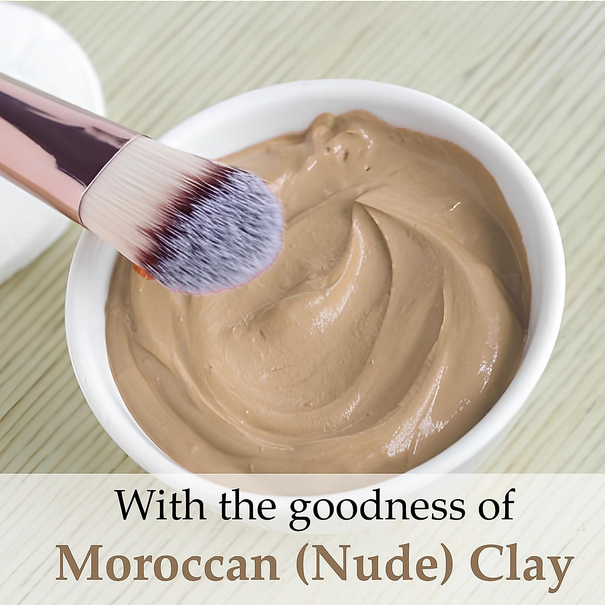 Moroccan Rhassoul Clay (Nude) Powder | Ghassoul Clay | mi nature | Skin care mask for deep cleansing,nourishing,detoxifying| Hair Cleanser and nourishing| 227g(8oz)