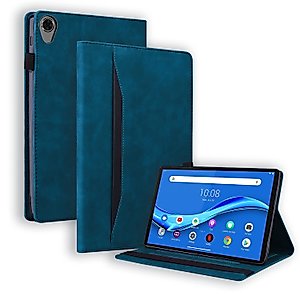 Varohix Lenovo Tab M8 / Tab M8 HD LTE / Smart Tab M8 / Tab M8 FHD Case 8.0 Inch Folio Stand Shell Cover Leather Card Holder Lenovo M8 TB-8505F TB-8505X TB-8505FS TB-8705F TB-8705N,Peacock Blue