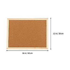 Practical Photo Wall Board Bulletin Board Message Boards Wooden Notice Board Photography Background Wall Props for Home Office (Light Brown)