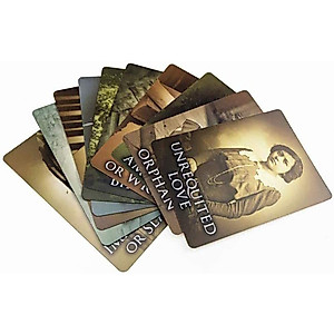 YCRMAN NC Tarot Cards, 44Pcs Board Game Card Past Life Oracle Card Life Purpose Oracle Cards Divination Fortune Telling Game Card Set for Family Friends Party