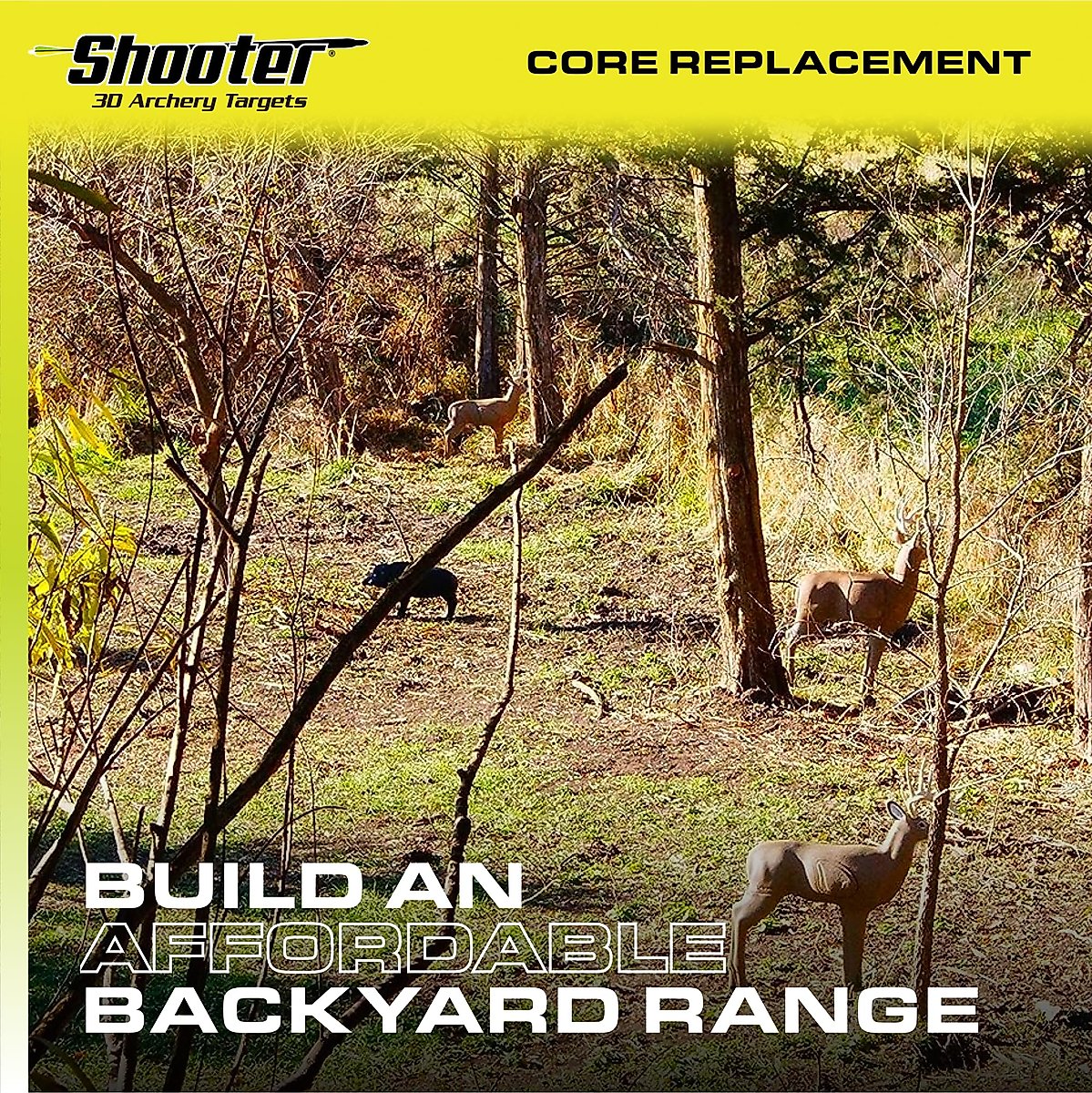Shooter Field Logic Buck 3D Replaceable Insert Core, Tan (G71640)