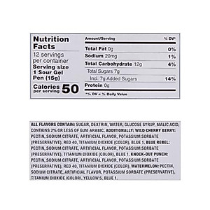 Juicy Drop Sour Gel Pen Candy Variety Pack, 12 Count (Pack of 1) - Assorted Fruity Flavors Sour Candy - Ideal for Kids Parties, Birthdays & Celebrations - Individually Wrapped, Fun Sour Gel Candy