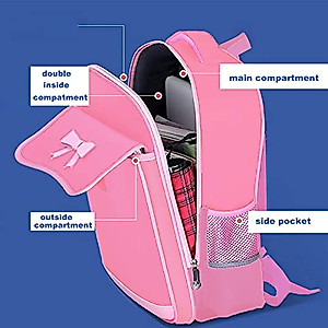 HT HONOR . TRUST Kids Backpack for School Girls Elementary Kindergarten Lightweight School Bag for Little Girl 15inch Pink Bookbag for Children