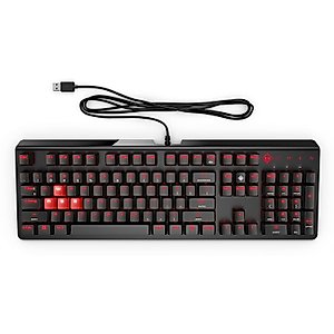 OMEN by HP Wired USB Gaming Keyboard 1100 (Black/Red)