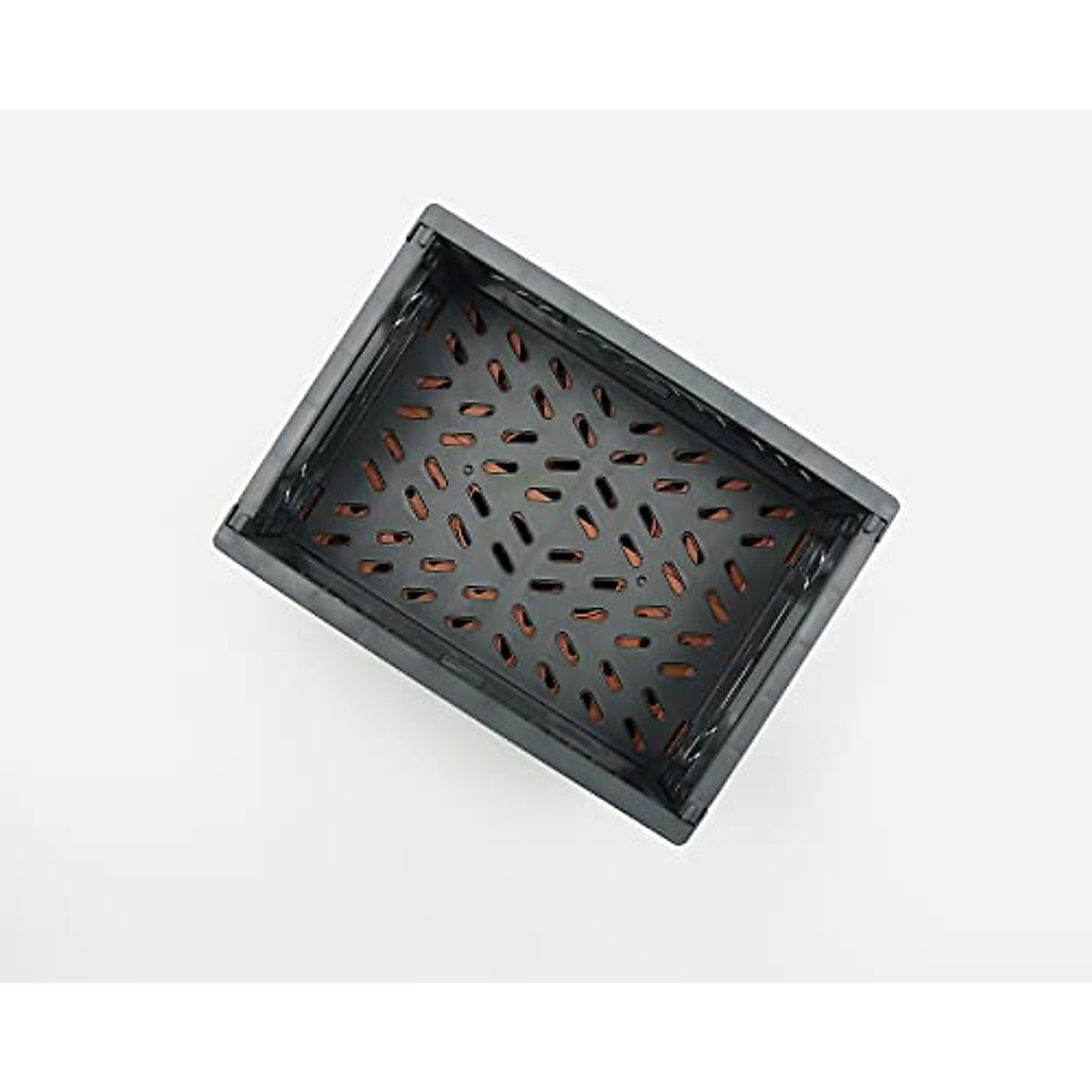 Chloe Emily & Co Stylish Stackable Storage Bins | Sets Plastic Sturdy Foldable Storage Crates for Office, Pantry, Bathroom & Kitchen Organization | Set of 2 (Large, Pink)