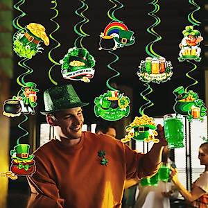 St patricks Day Decor St Patricks Day Party Decorations Hanging Swirl St. Patrick's Day Decorations St Patricks Day Decorations for The Home Saint Patricks Day Decorations