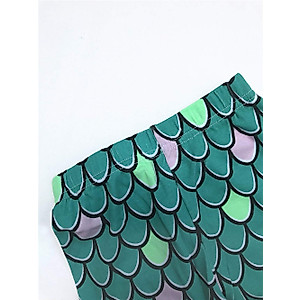 LitBud Girls Kids Chirstmas Mermaid Pajamas Sleepwears 2pcs Long Sleeves Pjs Nightwear Tops + Pants Sets for Girls Toddler Size 4-5 Years 5T Thanksgiving Gift