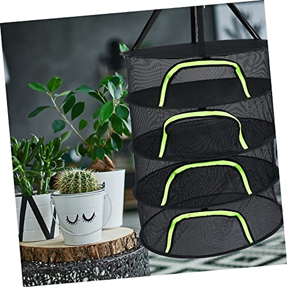 Zerodeko 2pcs Folding Drying net Vegetable Plants Plants Outdoor Plants Laundry Drying Rack Collapsible Wet mesh Drying net Drying Net Accessory Drying Net Device Drying Net Parts Tool
