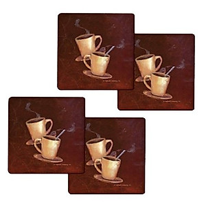 Range Kleen Hallmark Coffee Design Trivets from Range Kleen, 7 by 7-Inch, Set of 4