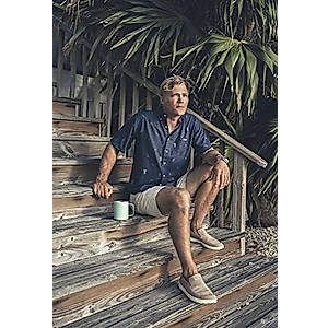 HUK mens Brewster Slip on | Wet Traction Fishing & Deck Boat Shoe, Performance - Overcast Grey, 12 US