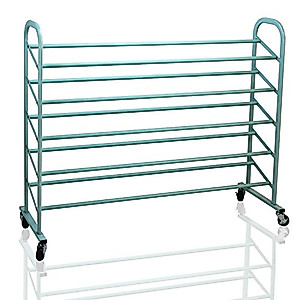 Oceanstar 5-Tier Metal, Turquoise Shoe Rack
