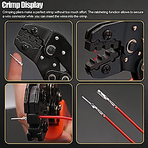 Twidec/600PCS 2.54mm dupont connector kit 1/2/3/4/5/6/7 Pin Housing Connector With 2.54 Male and Female Dupont Terminals Connectors And Wire Terminal Crimping Pliers Dupont Crimping Tools