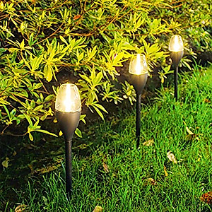 Outdoor lights Solar Outdoor LED Home Decoration Light Villa Garden Light Outdoor Waterproof Lawn Garden Landscape Candle Light (Size : Solar candle lawn lights warm)