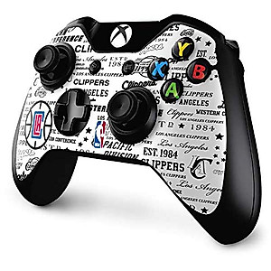 Skinit Decal Gaming Skin compatible with Xbox One Controller - Officially Licensed NBA Los Angeles Clippers Blast Logos Design