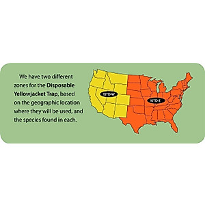RESCUE! Disposable Summer Yellowjacket Trap - West of The Rockies - 6 Traps