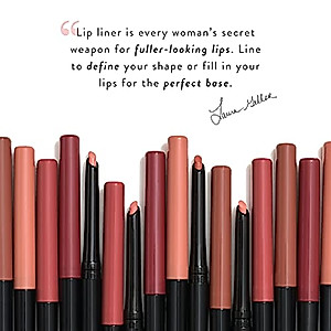 LAURA GELLER NEW YORK Modern Classic Lip Liner, Luxurious Creamy Long Lasting Lip Liner, Prevents Feathering and Fading, Happy Hazelnut