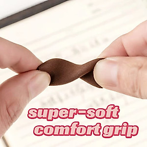 Jisomin Retractable Quick Dry Ink Pens, Comfortable Writing Pens, 0.5mm Fine Point Black Ink, Perfect for Office School Supplies Gifts for Boys Girls, Pack of 4pcs (Coffee)