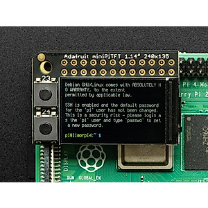 Mini PiTFT - 135x240 Color TFT Add-on for Raspberry Pi Ada 4393