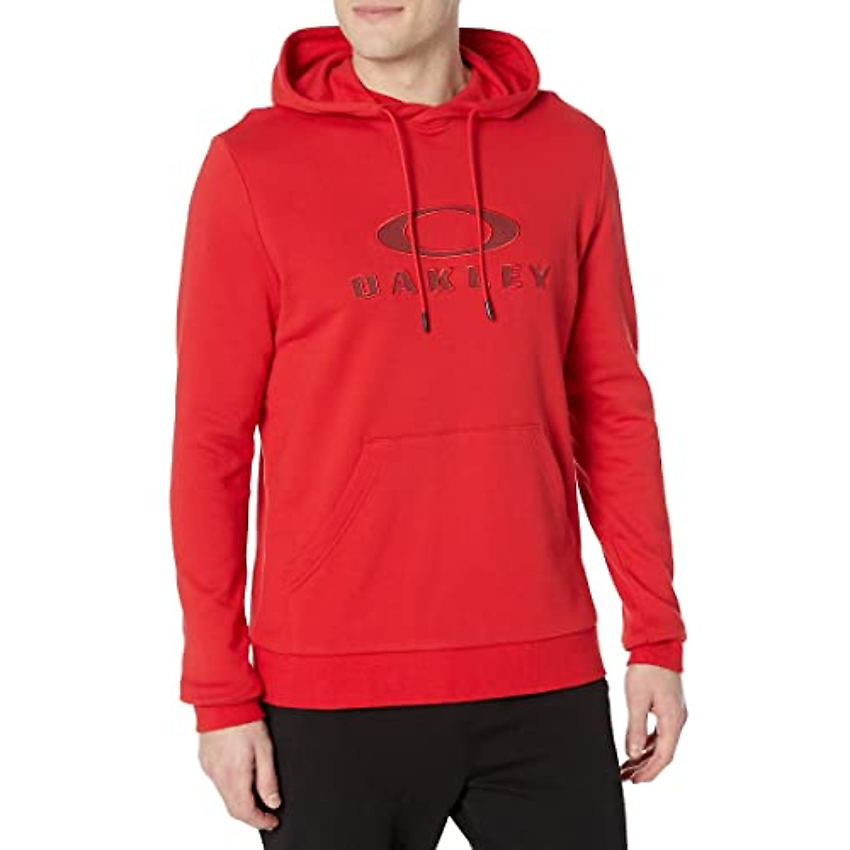 Oakley Woven Bark Pull Over Hoodie, Red Line, X-Large