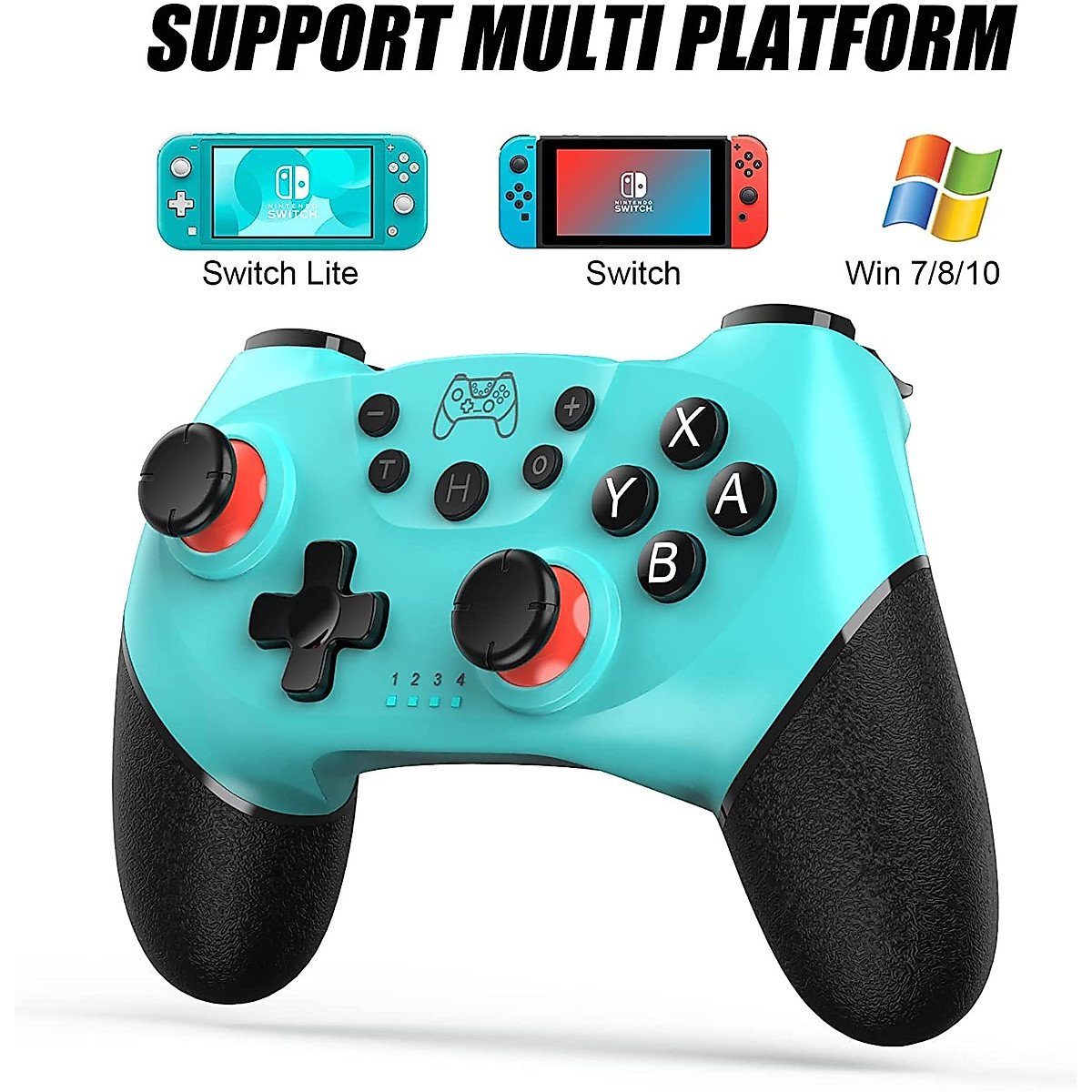 Rzzhgzq Wireless Controller for Switch/Switch Lite,Green Switch Pro Controller Gamepad Joypad Remote with Gyro Axis, Turbo and Adjustable Wireless Controller for Girl/Boy (GREEN)