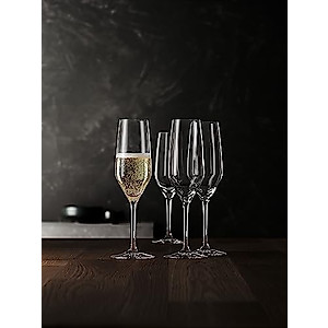 Spiegelau Style Sparkling Wine Glasses (Set of 4), Clear