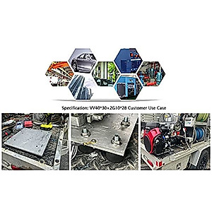 M8 Rubber Studs Shock Absorber Anti-Vibration Isolator Mounts 4 Packs, Rubber Cylindrical Vibration Isolation Mount, for Air Compressors Garage Motor Diesel Engines(with 8PCS Non-Slip Nuts)