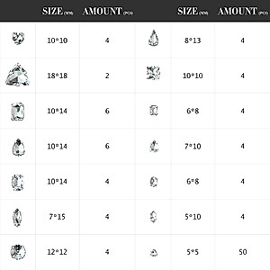 Dowarm White Sew on Rhinestones 104 PCS Mixed Shapes Glass Sew on Crystals for Crafts Metal Flatback Claw Gemstones for Jewelry Making Costumes Clothes Garment, Crystal Clear