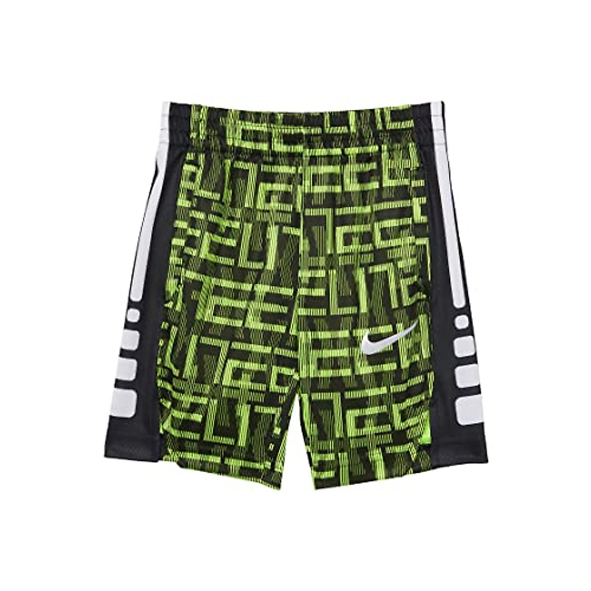 Nike Boy's Elite All Over Print Stripe Short (Little Kids) Volt 4 Little Kid